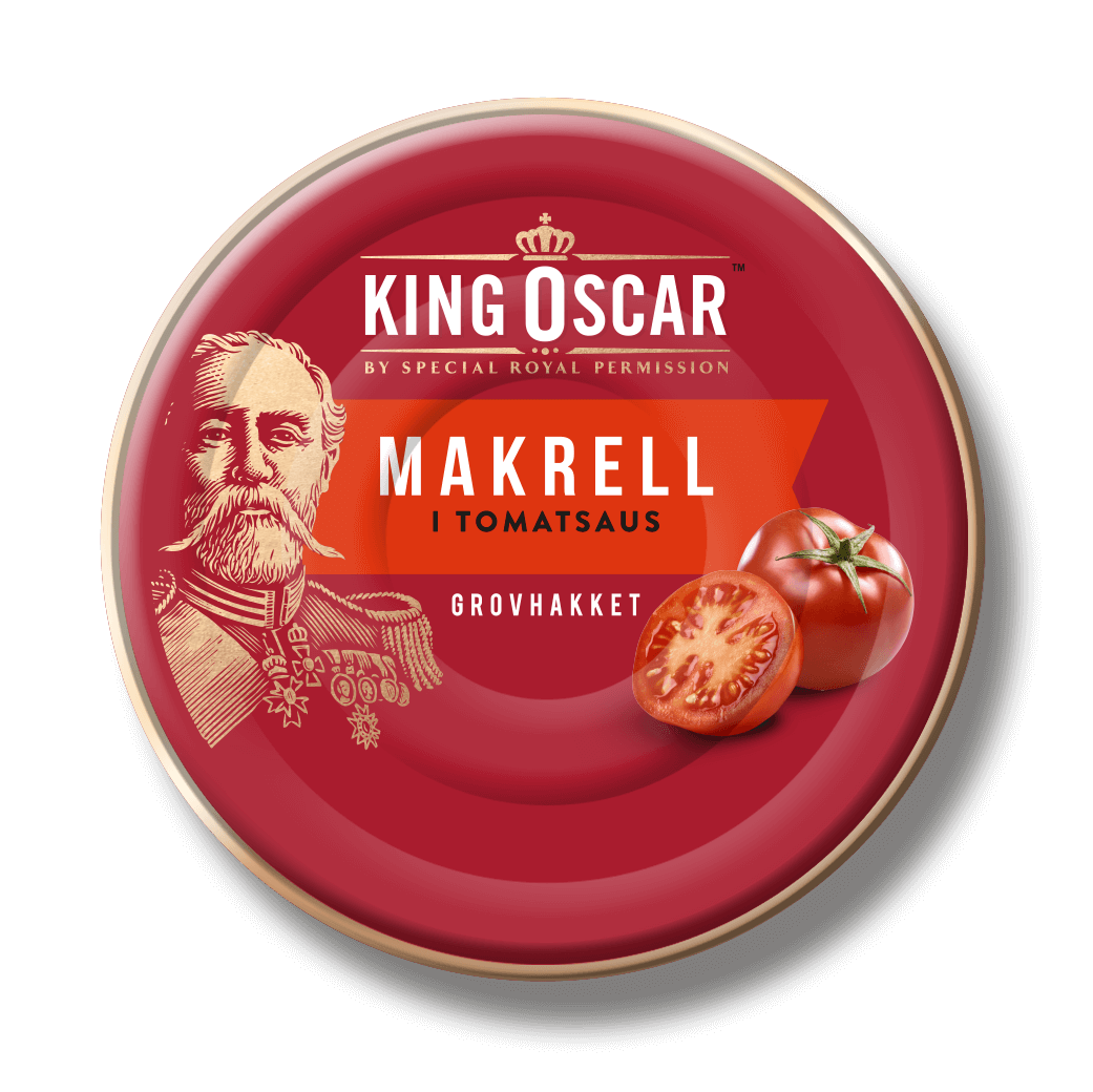 Grovhakket makrell i tomat 100g - King Oscar Norway