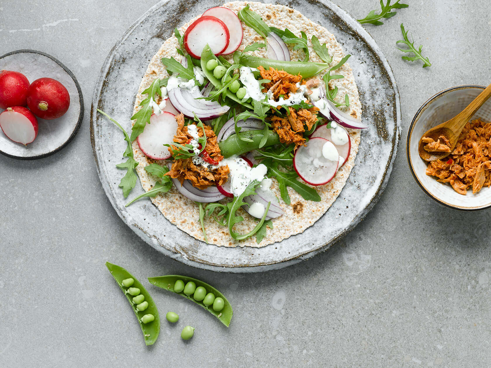 Fullkornswraps med tunfisk - Oppskrifter med tunfisk - King Oscar